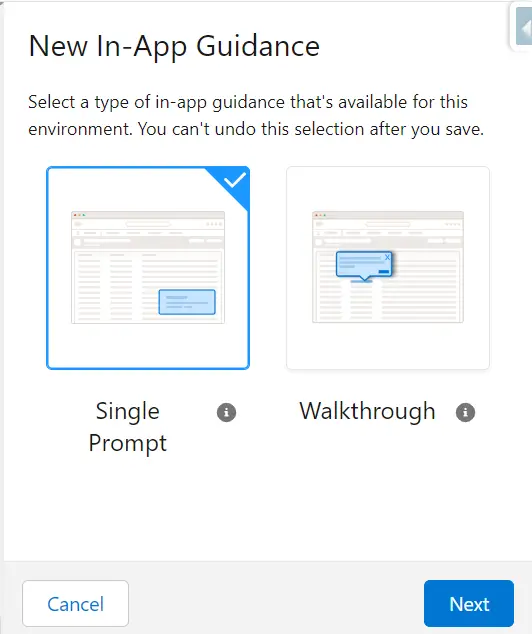 Navigation and Adoption with Salesforce In-App Guidance Prompts